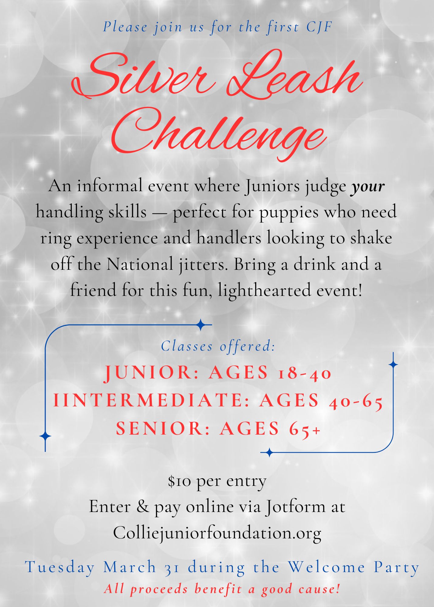 Silver Leash Challenge - Collie Junior Foundation